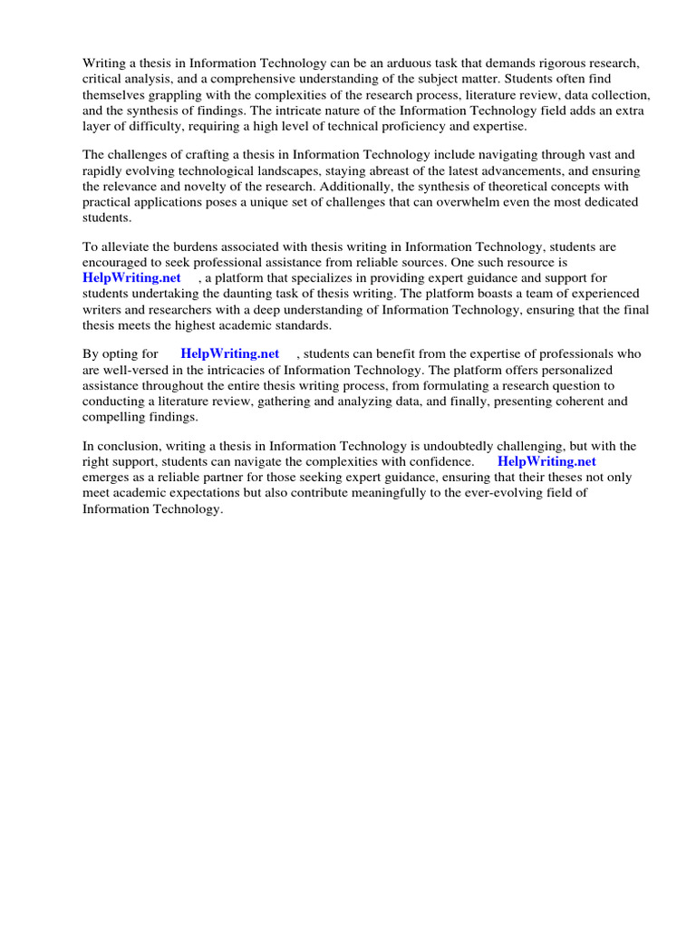 Thesis Title Information Technology | PDF | Thesis | Information