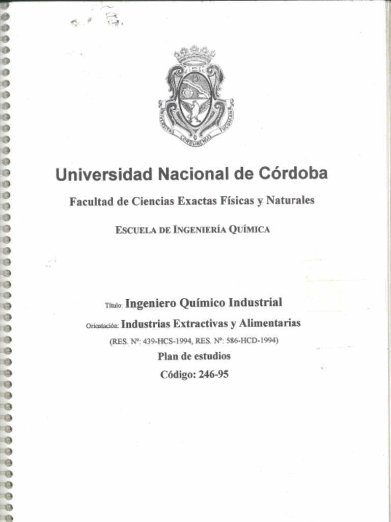 Plan IQ 95 FCEFyN Sin Firma Digital | PDF