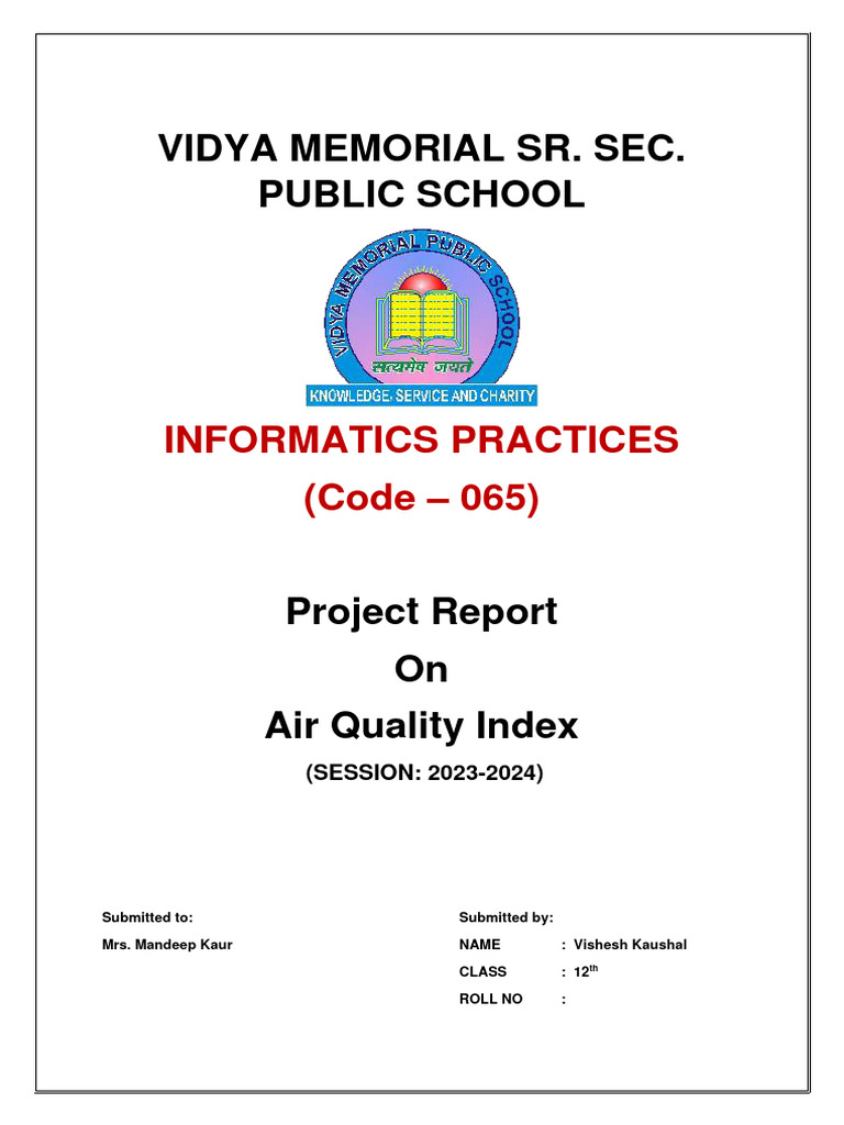 AQI Project | PDF