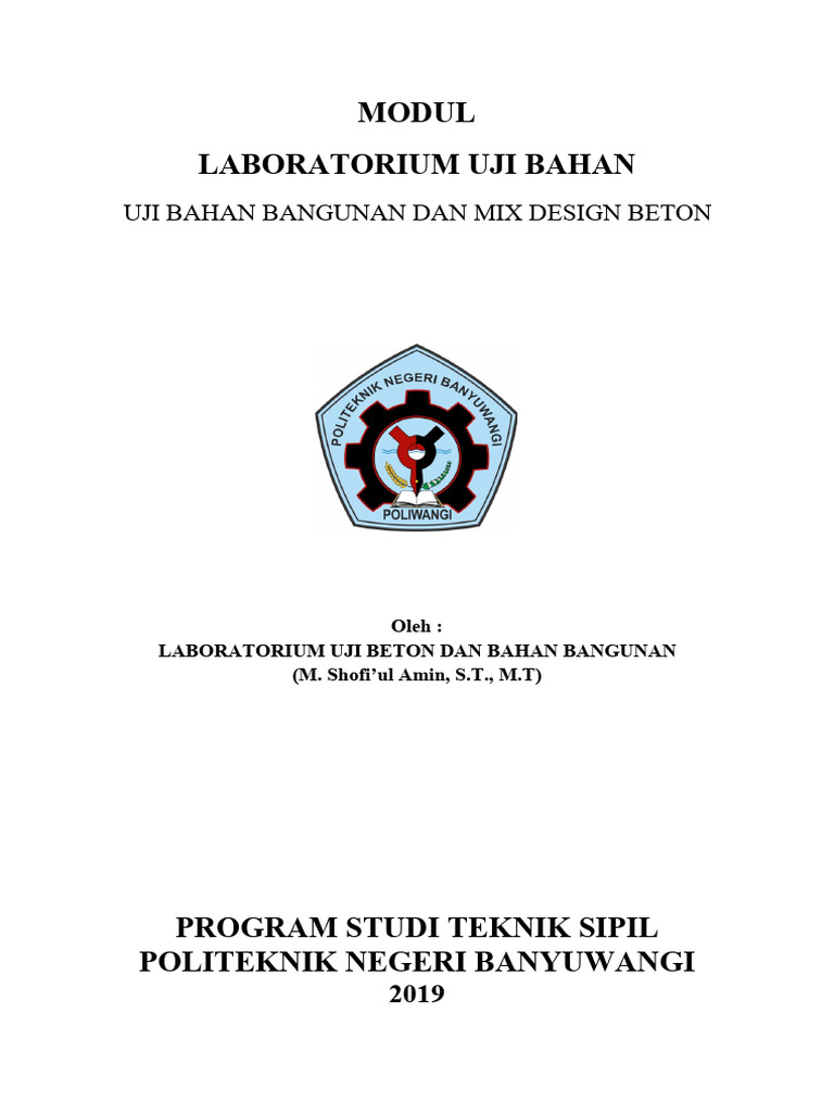 Modul - Laboratorium Uji Bahan | PDF | Teknologi & Rekayasa