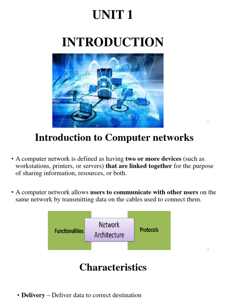 Unit 1 | Download Free PDF | Osi Model | Computer Network