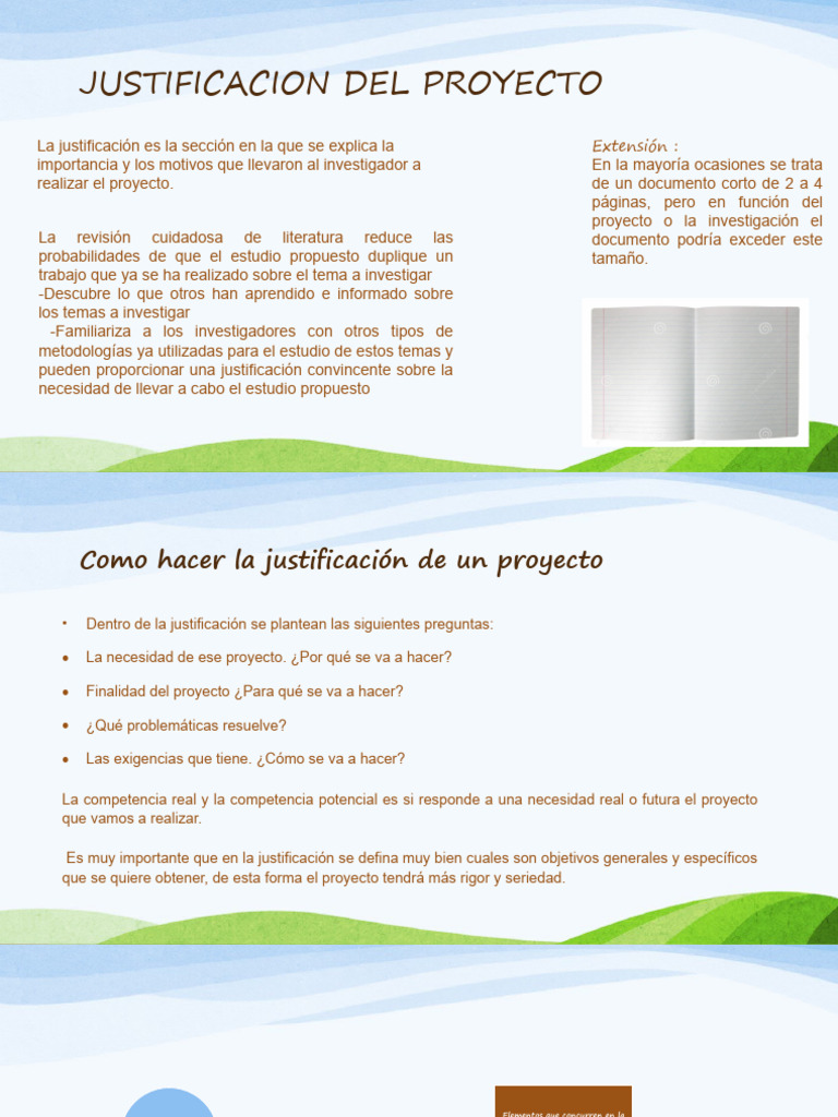 Presentacion Justificacion Del Proyecto | PDF | Presupuesto