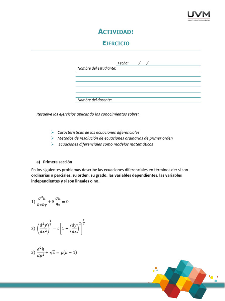 U1 Ejercicio 1 | PDF