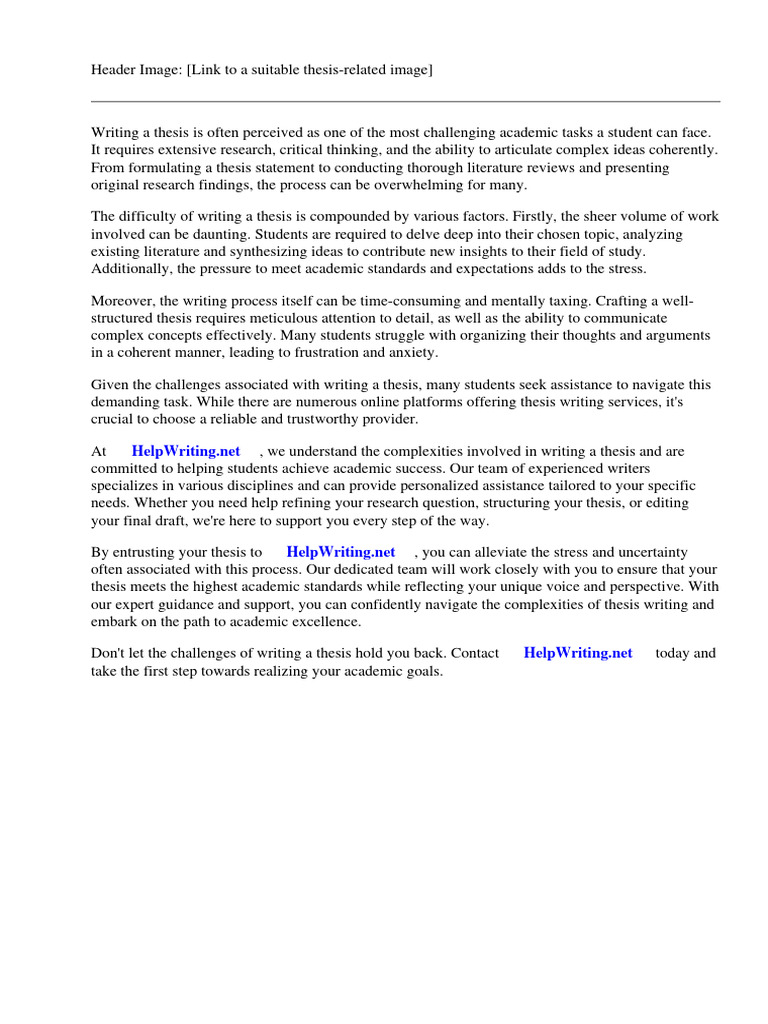 Thesis Header Image Link | PDF | Apa Style | Page Layout