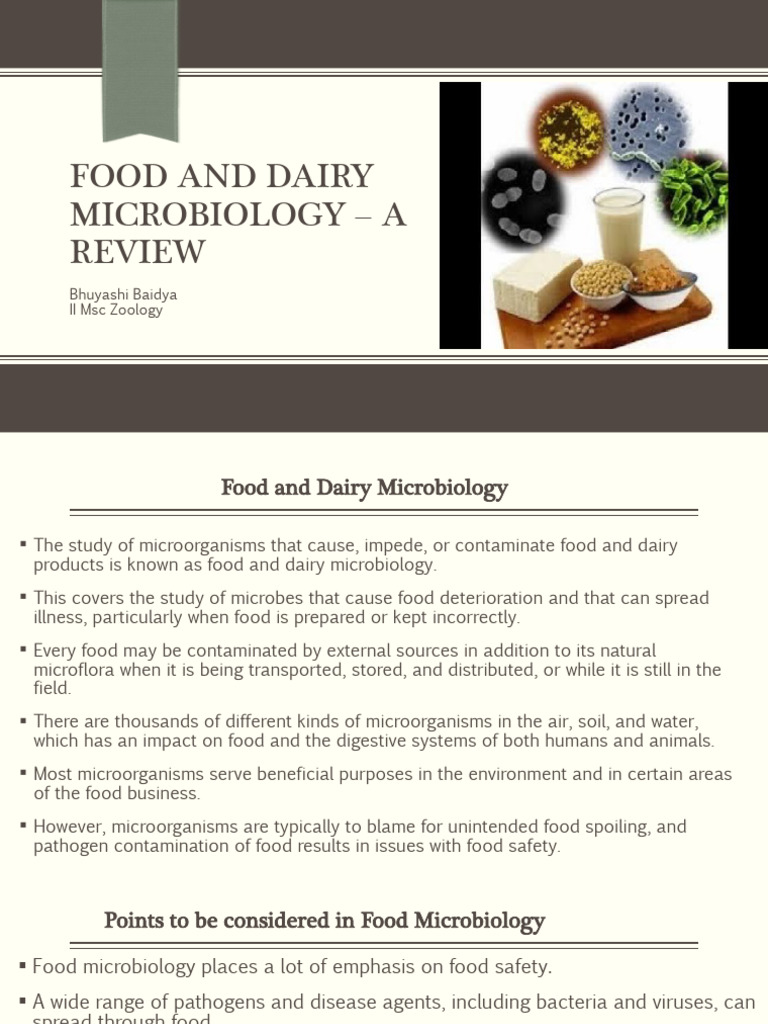 Food & Dairy Microbiology Guide | PDF | Microorganism | Microbiology