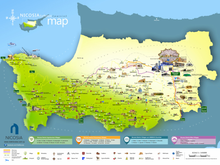 Nicosia District Map Front | PDF