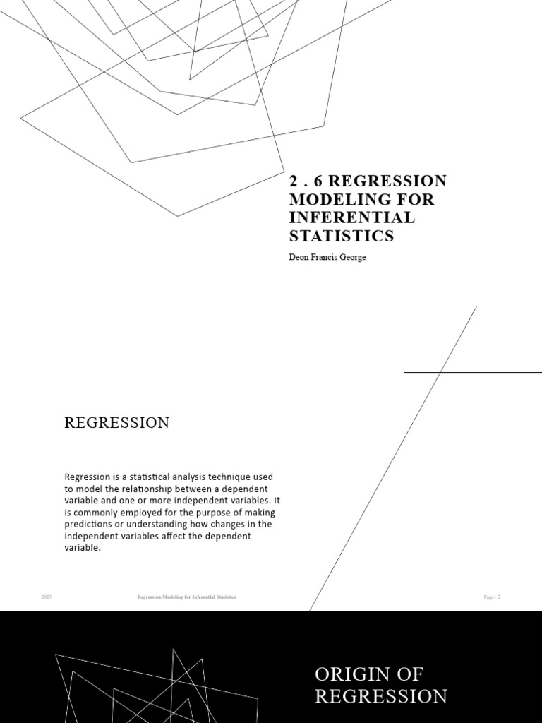 Presentation 1 Deon Francis George | PDF | Regression Analysis | Linear ...