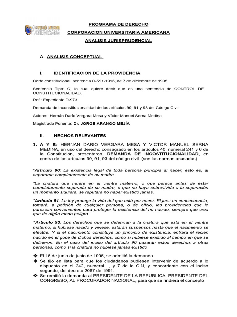 ANALISIS DE SENTENCIA MODELO | PDF | Sentencia (ley) | Constitución