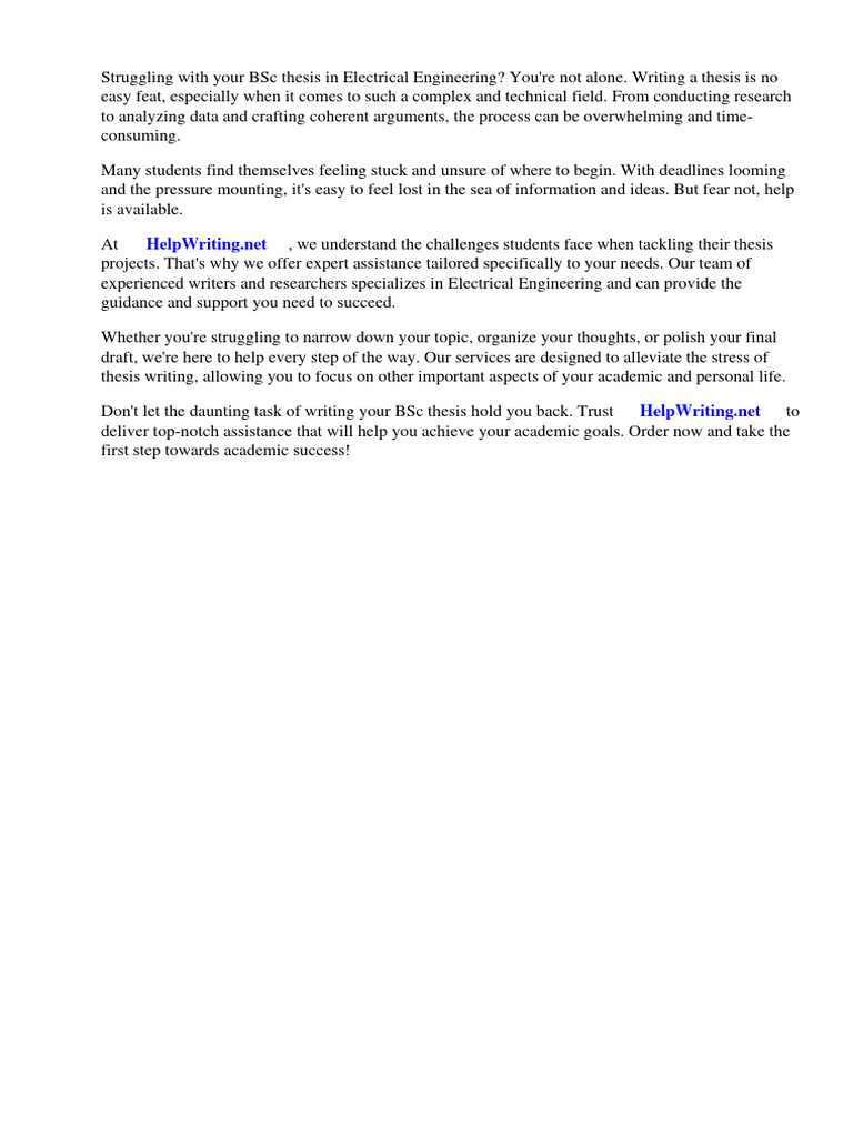 BSC Thesis Electrical Engineering | PDF | Electrical Grid | Electrical Resistivity And Conductivity