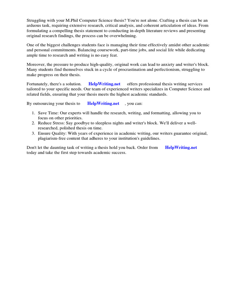 M.phil Computer Science Thesis Free Download PDF | PDF | Computer Network | Cryptography