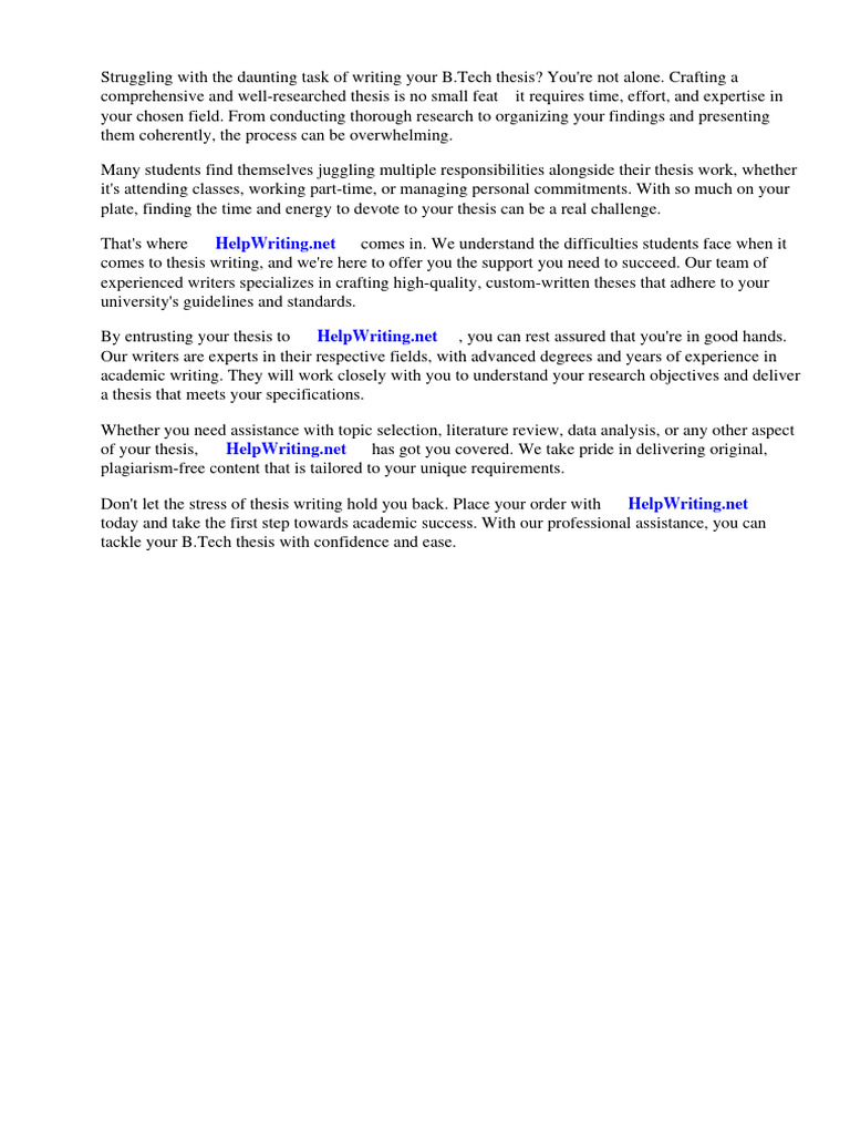 B.tech Thesis Format | PDF | Thesis | Concrete