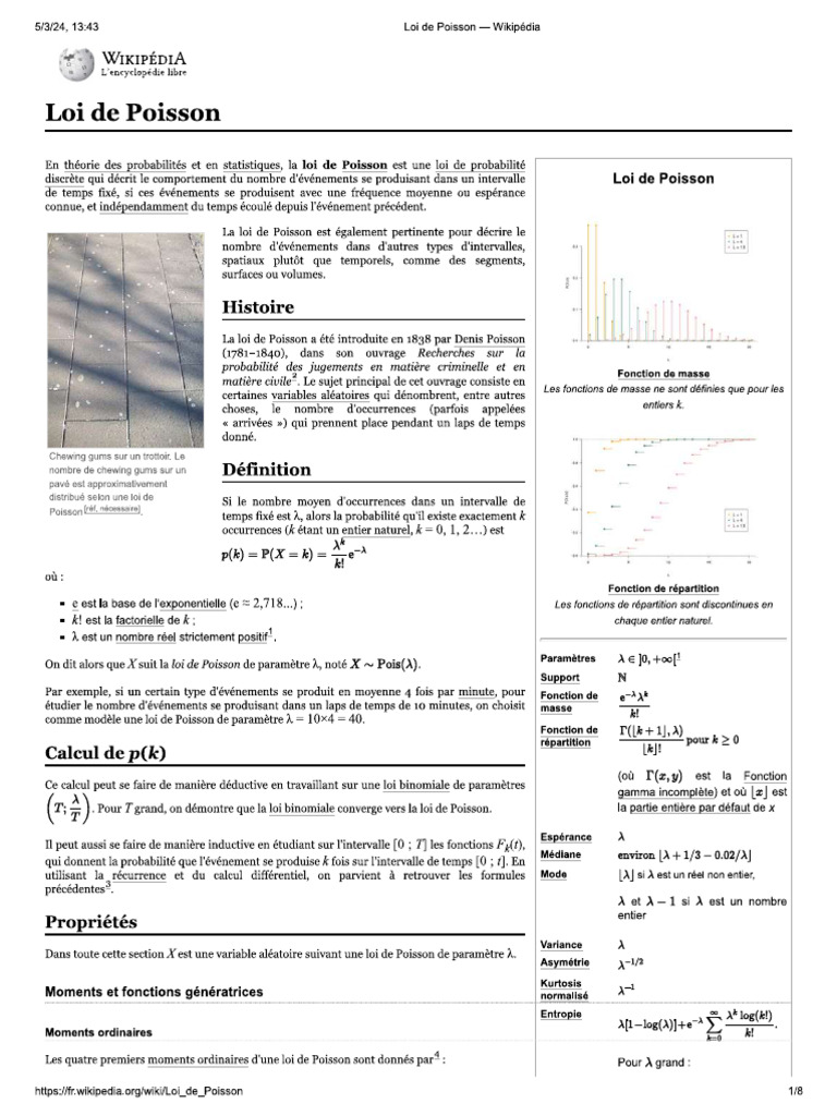 Loi Poisson | PDF