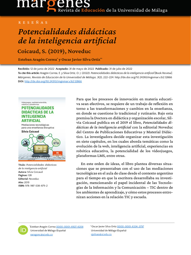 Potencialidades Didacticas de La Intelig | PDF
