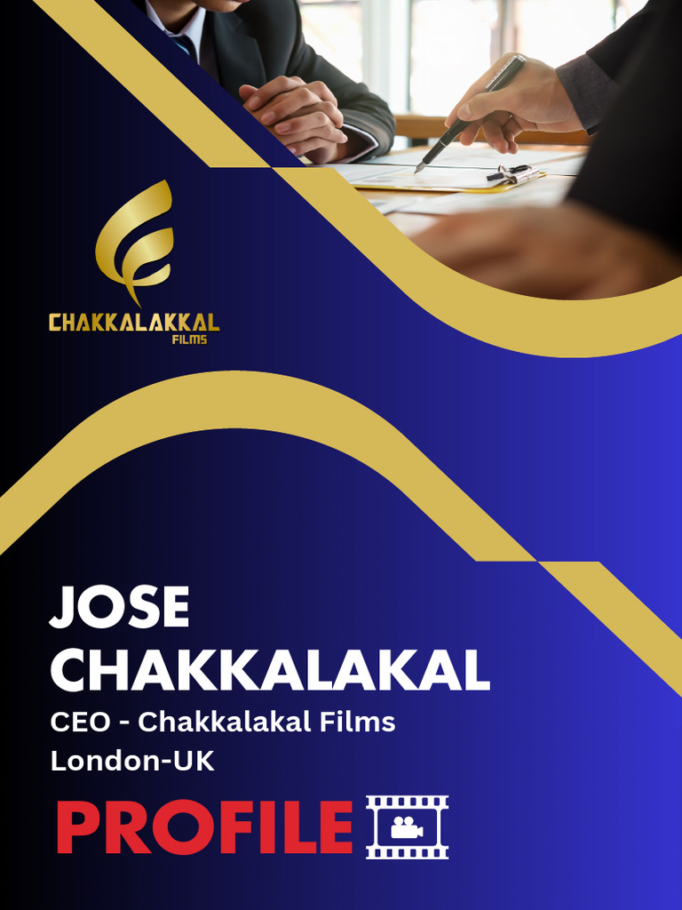 Jose Chakkalakal Films Profile 2024 | PDF | Filmmaking