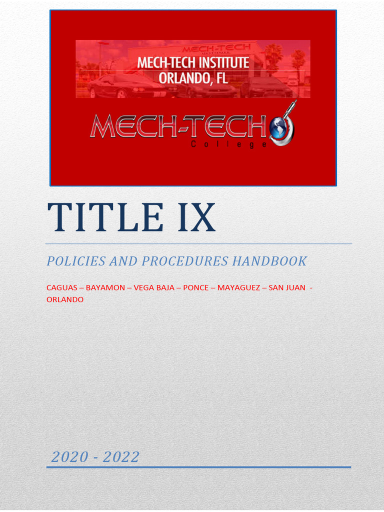 Manual Titulo Ix | PDF | Title Ix | Sexual Harassment