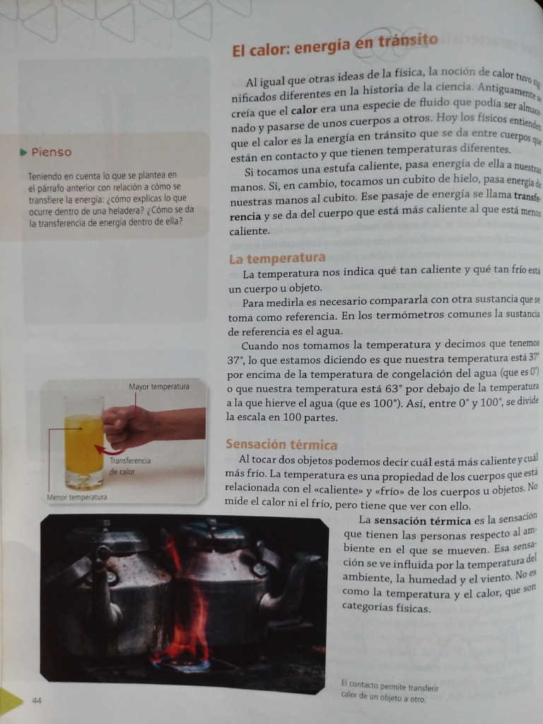 Pág.44 Del Libro de CCNN | PDF | Temperatura | Calor