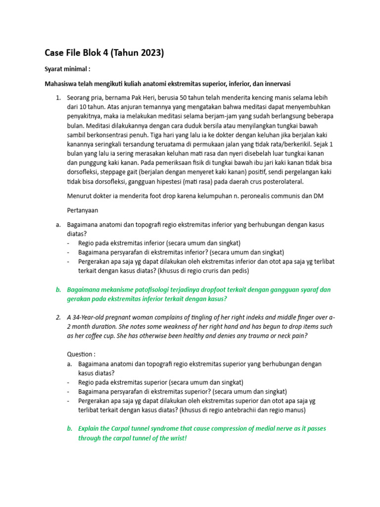 Case File Blok 4 | PDF