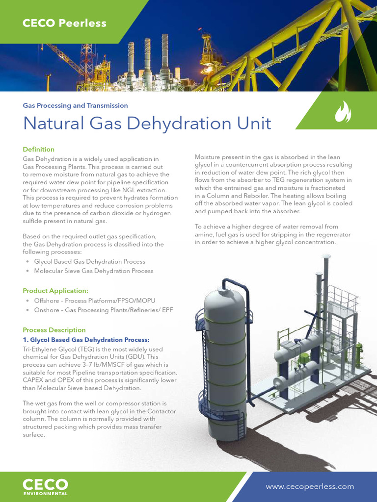 GPT Natural Gas Dehydration Unit Final0420 | PDF | Natural Gas ...