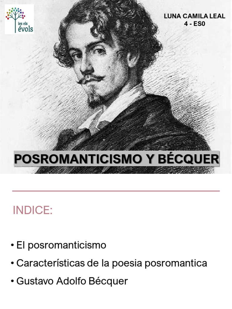El Postromanticismo y Bécquer | PDF | Poesía