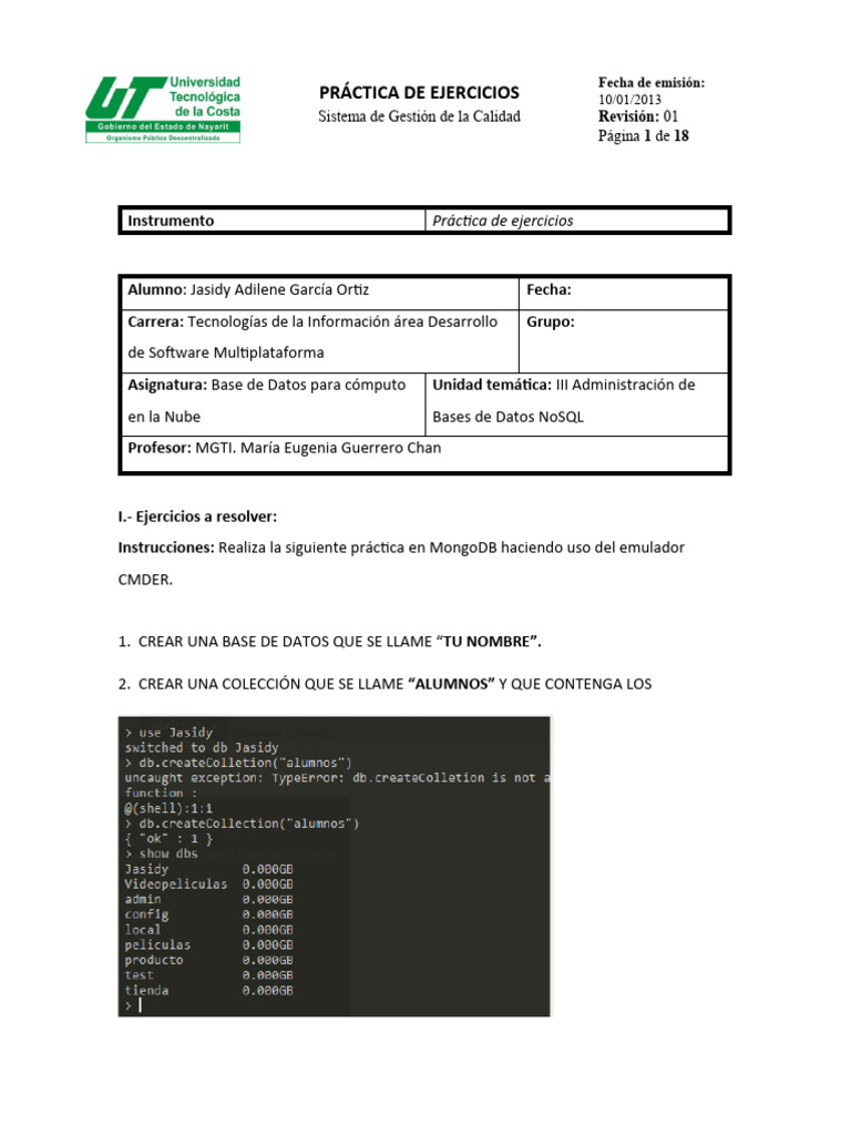 Practica Ejercicios2 U3 | PDF | Informática