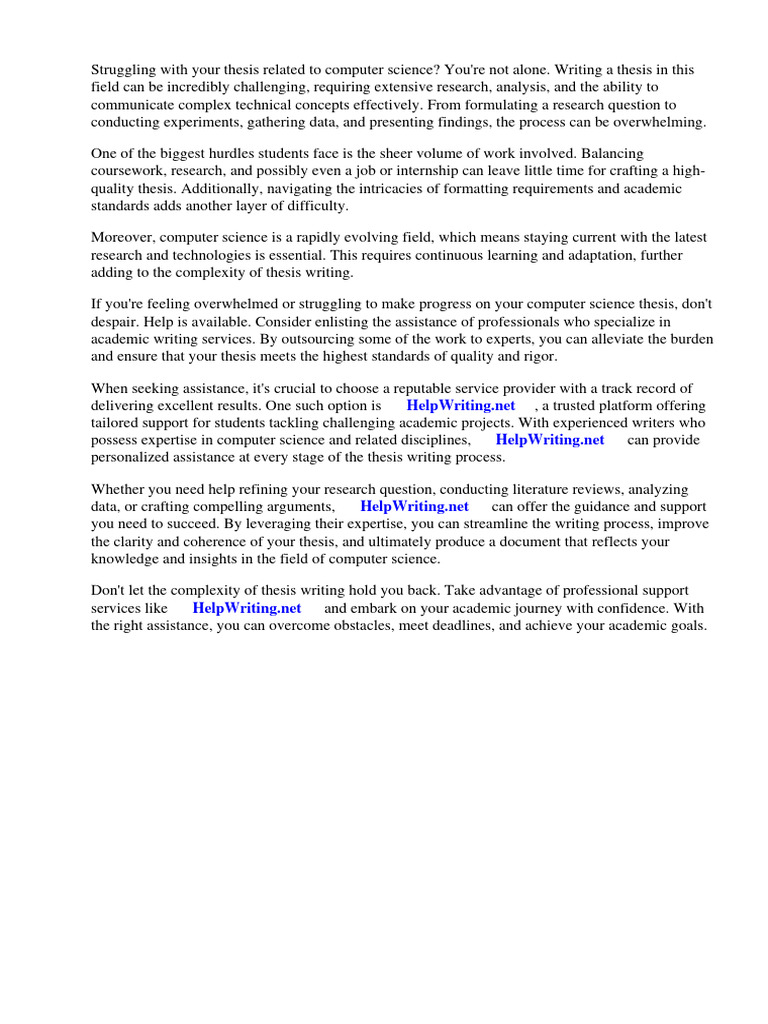 Thesis Related To Computer Science Pdf Thesis Science 6052
