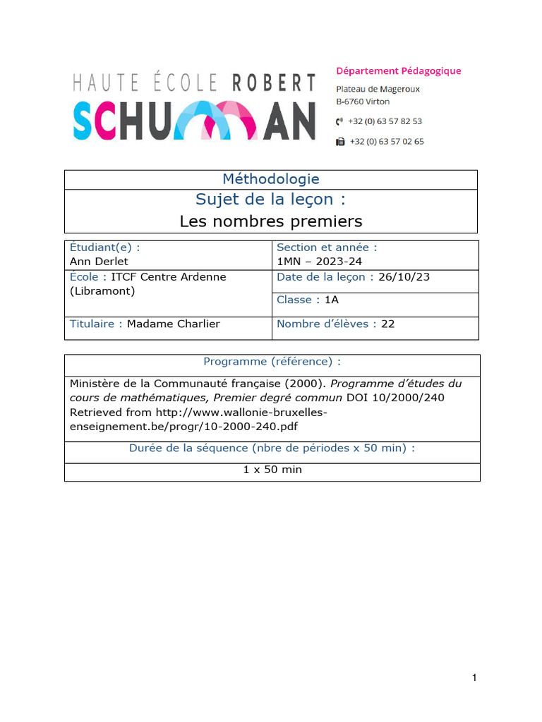 Methodo Exemple 2023 | PDF