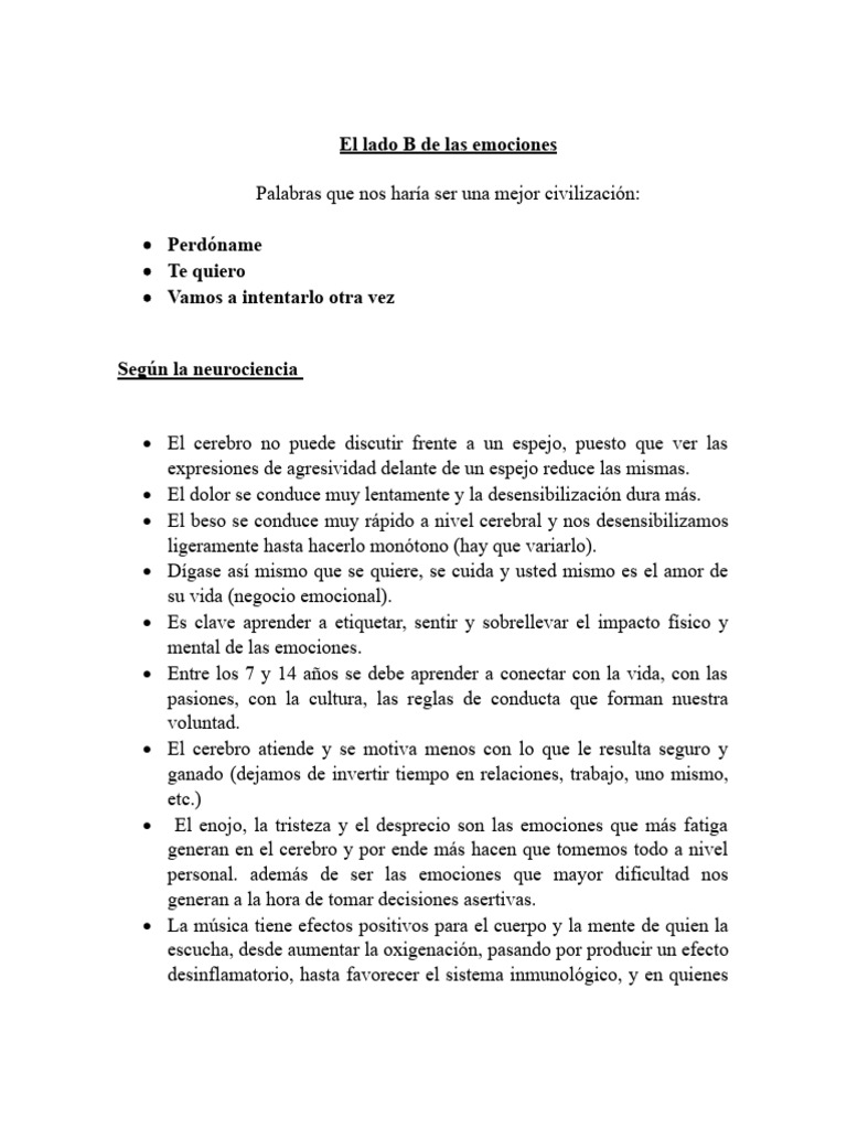 El Lado B De Las Emociones Dr Eduardo Calixto Pdf