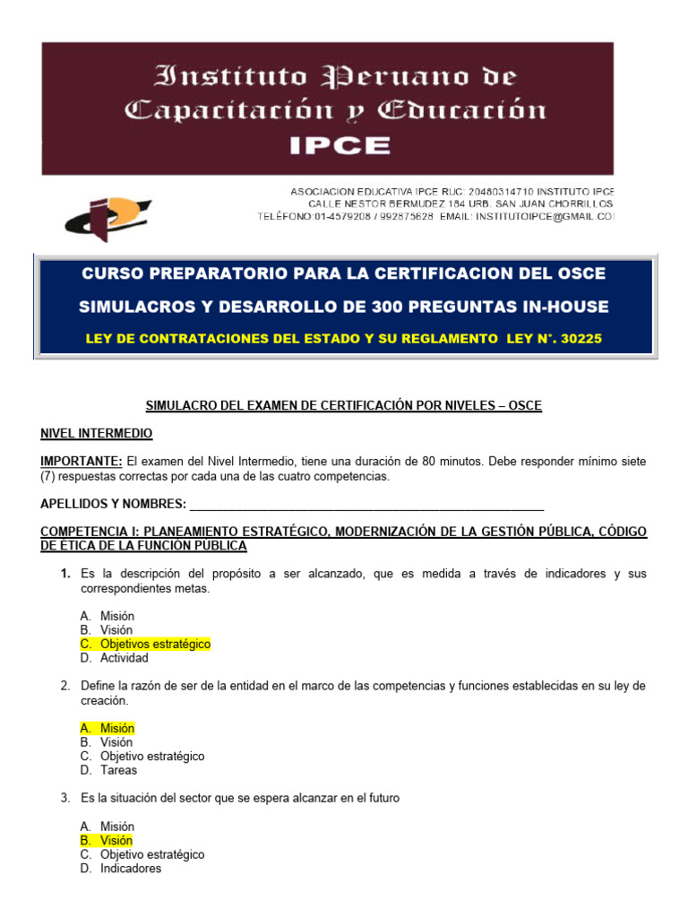 Simulacro 2 | PDF | Arbitraje | Presupuesto