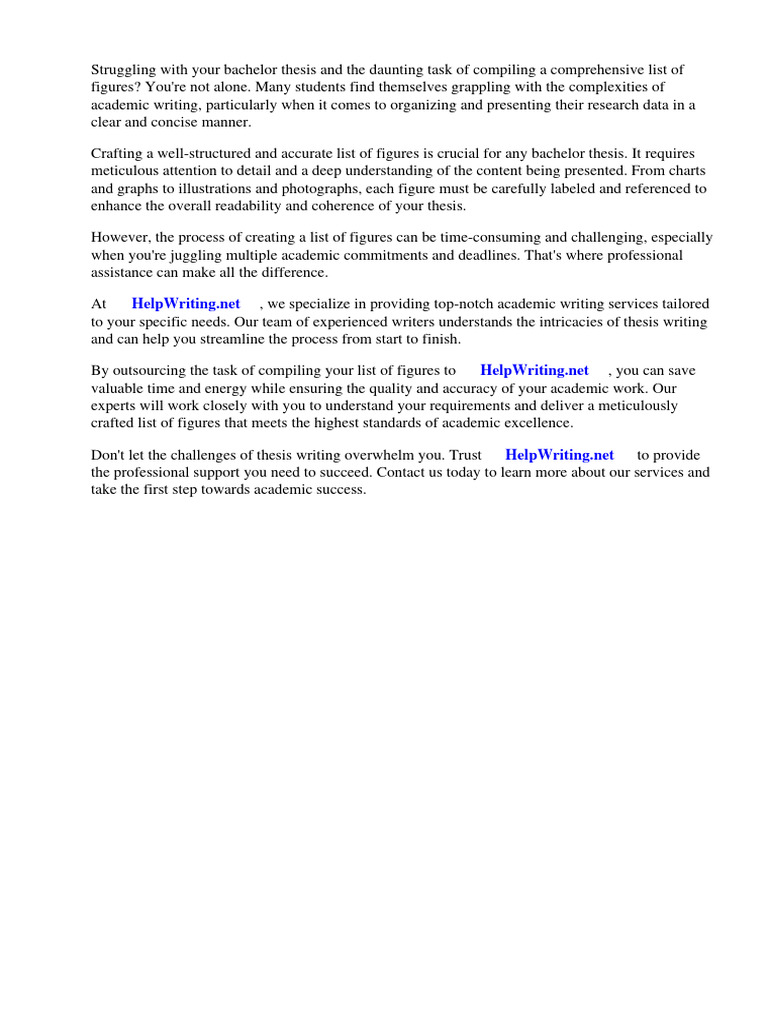 Bachelor Thesis List of Figures | PDF | Thesis | X Ray Photoelectron ...