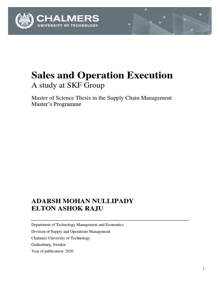 Sales and Operation Execution | PDF | Business