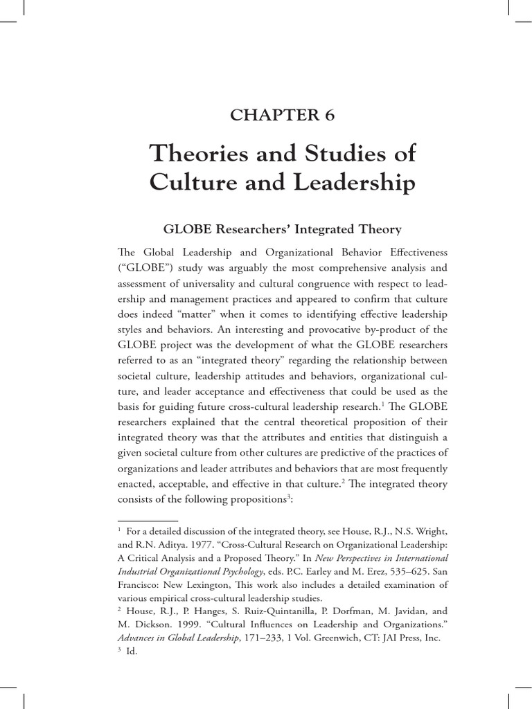 Module 5 Chapter 6 Cross-Cultural Leadership Studies | PDF | Leadership ... Module 5 Chapter 6 Cross-Cultural Leadership Studies | PDF | Leadership ...