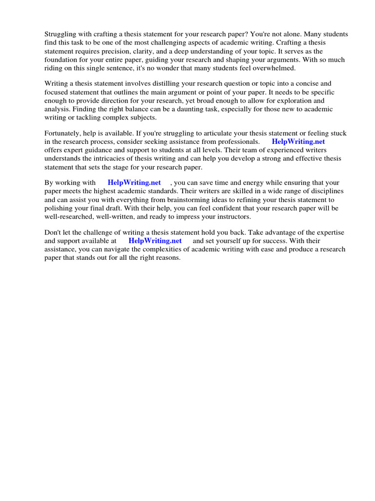 Crafting Effective Thesis Statements | PDF | Essays | Thesis