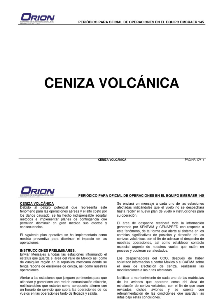 Ceniza volcanica | PDF | Aviación | Transporte