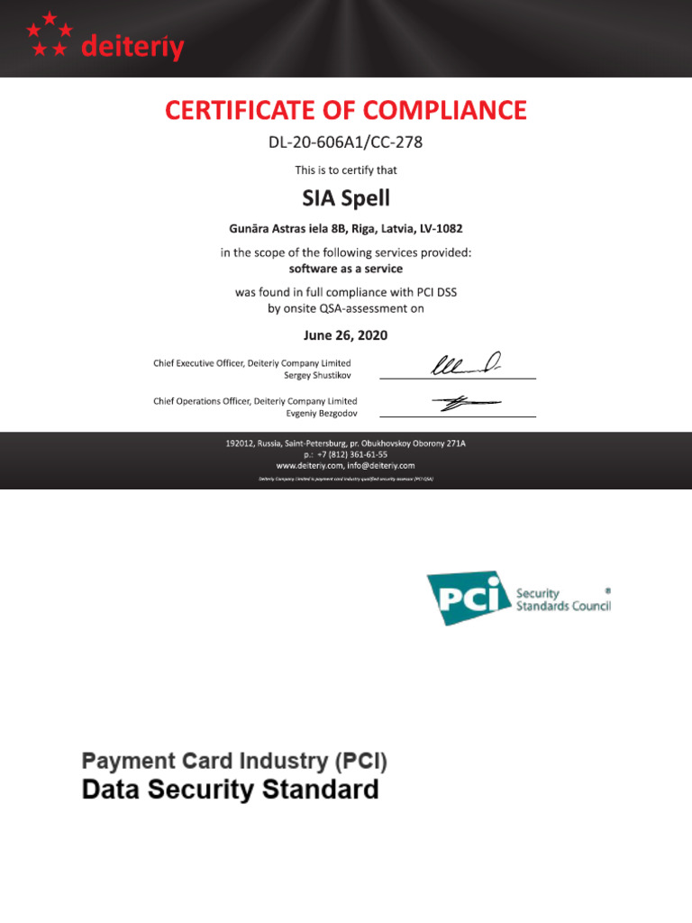 PCI DSS Certification-Compressed | PDF | Payment Card Industry Data Security Standard ...