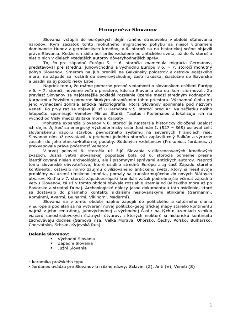 Dejiny Slovenska 1 | PDF