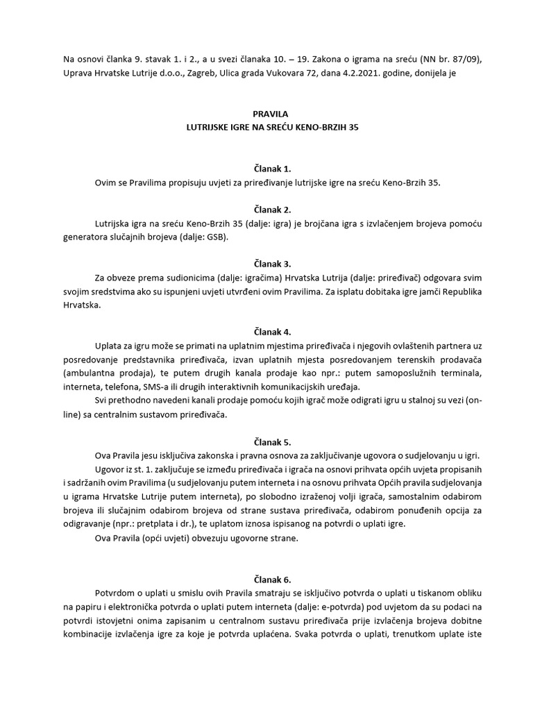Brzih 35 - Rules | PDF