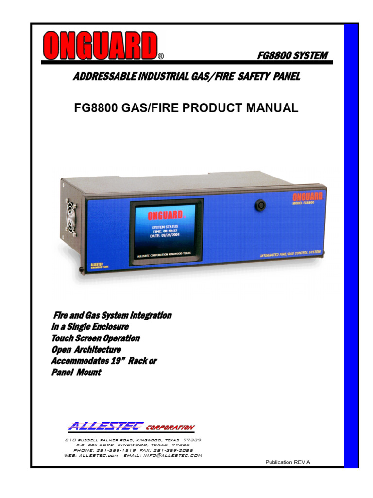FG8800 Manual Rev A | PDF
