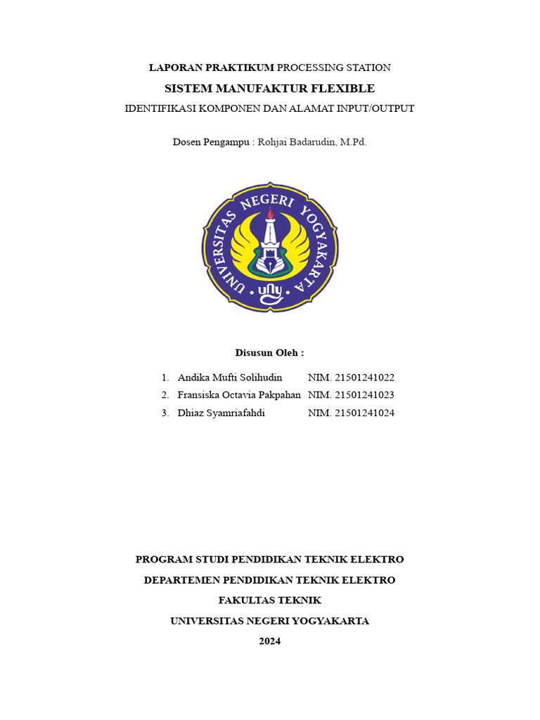 Identifikasi Komponen Processing Station | PDF