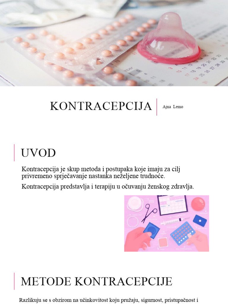 Kontracepcijska Sredstva | PDF