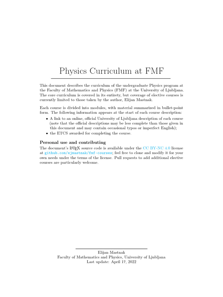FMF Courses | PDF | Vector Space | Matrix (Mathematics)