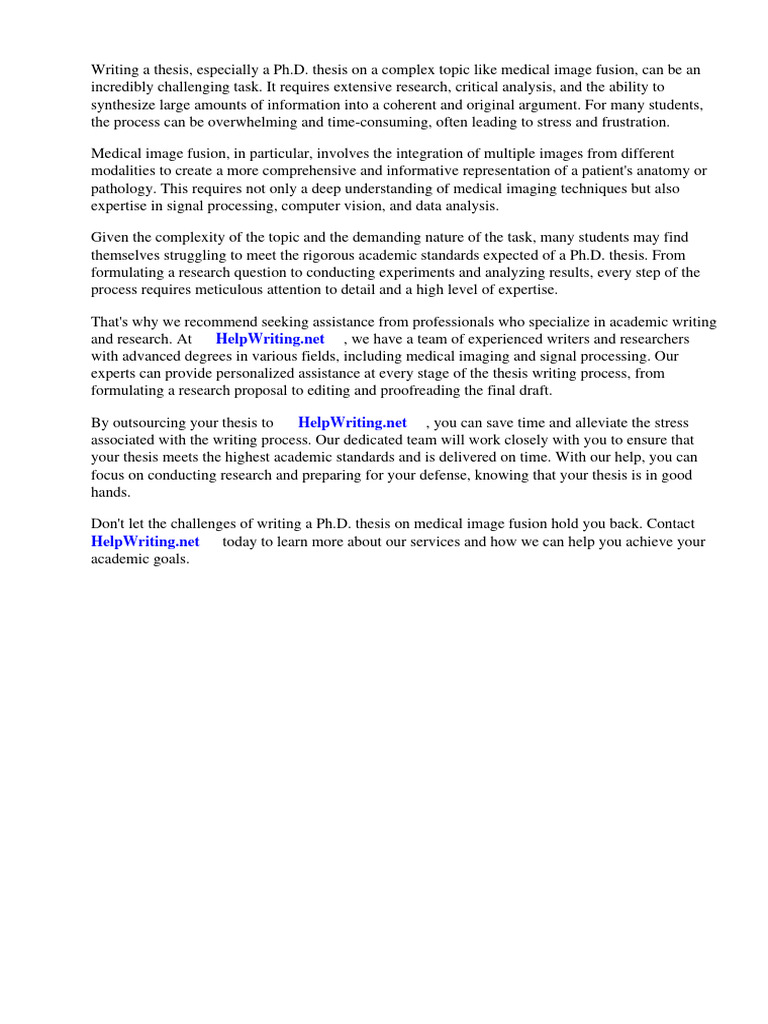 PHD Thesis On Medical Image Fusion | PDF | Wavelet | Medical Imaging