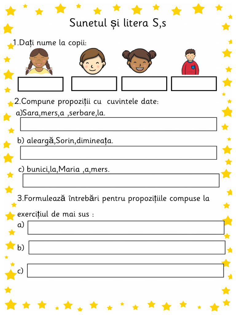 Sunetul și litera s,s | PDF