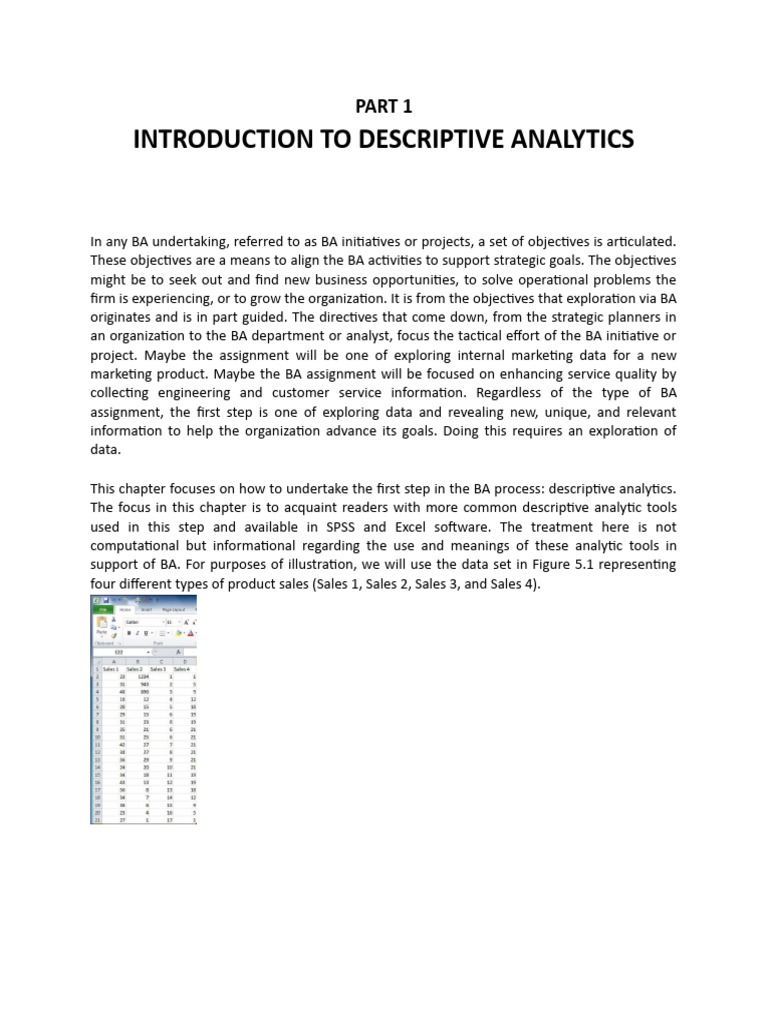 DESCRIPTIVE-ANALYTICS-LESSON-1 | PDF | Analytics | Data