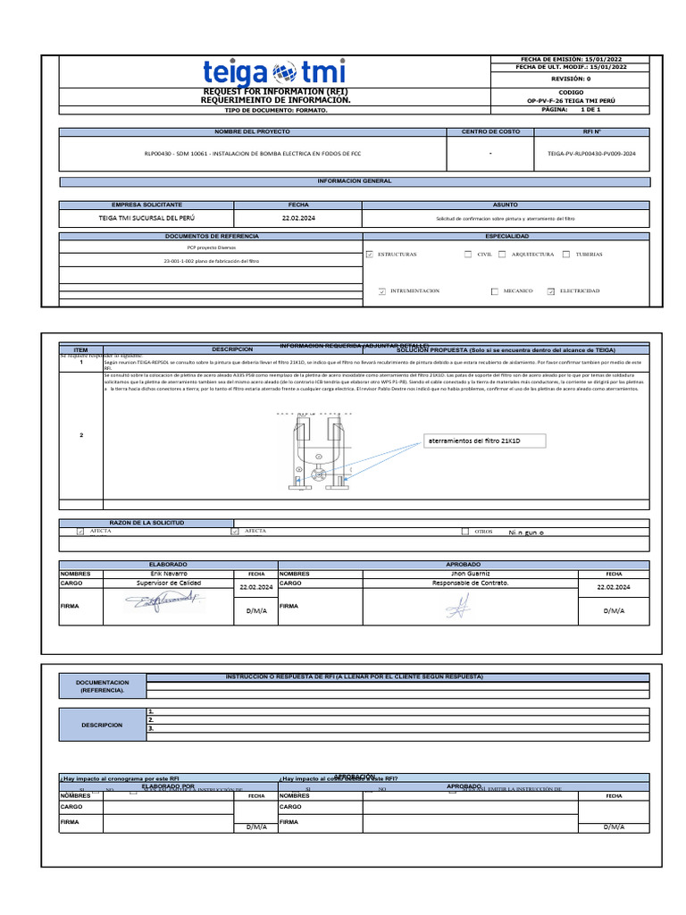 Teiga PV RLP00430 PV09 2024 | PDF | Ingenieria Eléctrica