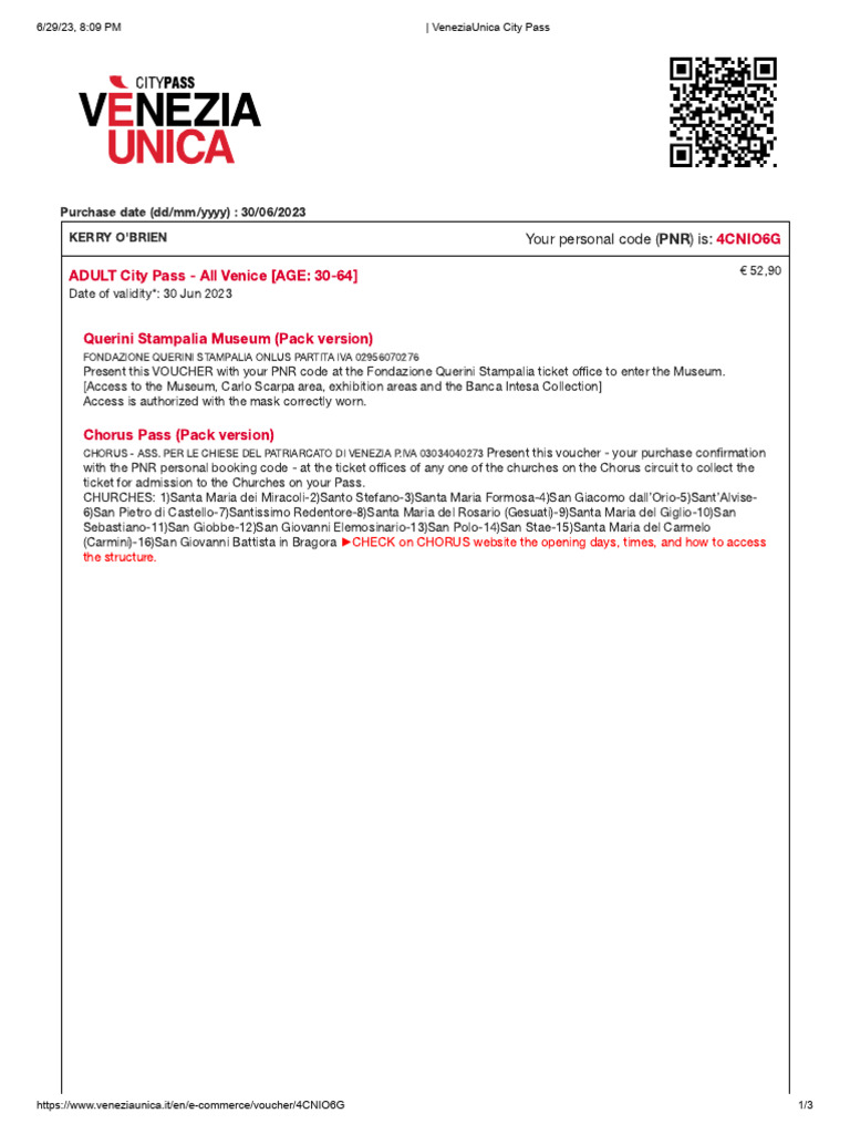 _ VeneziaUnica City Pass | PDF | Venice | Transport