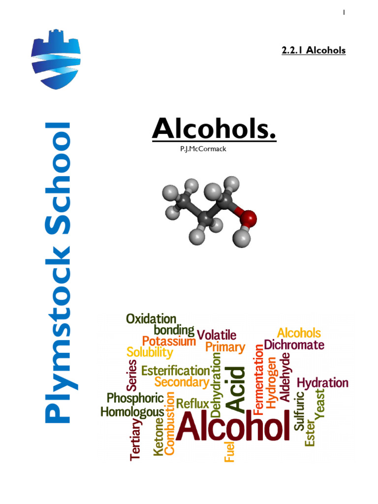 Y12 Alcohols - Handout1 | PDF | Ester | Ethanol