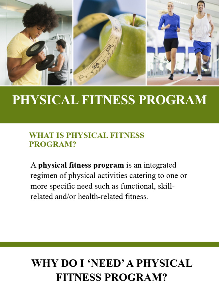 Physical Fitness Program | PDF | Physical Fitness | Strength Training
