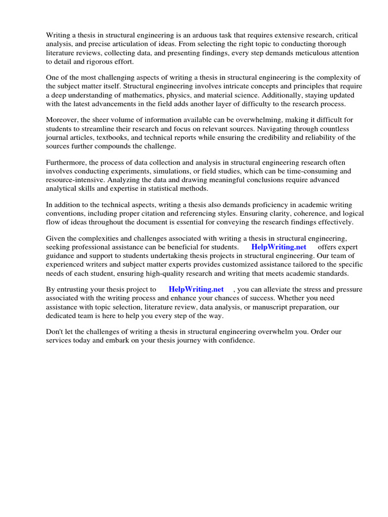 Structural Engineering Thesis Topics PDF | PDF | Engineering | Structural Engineering
