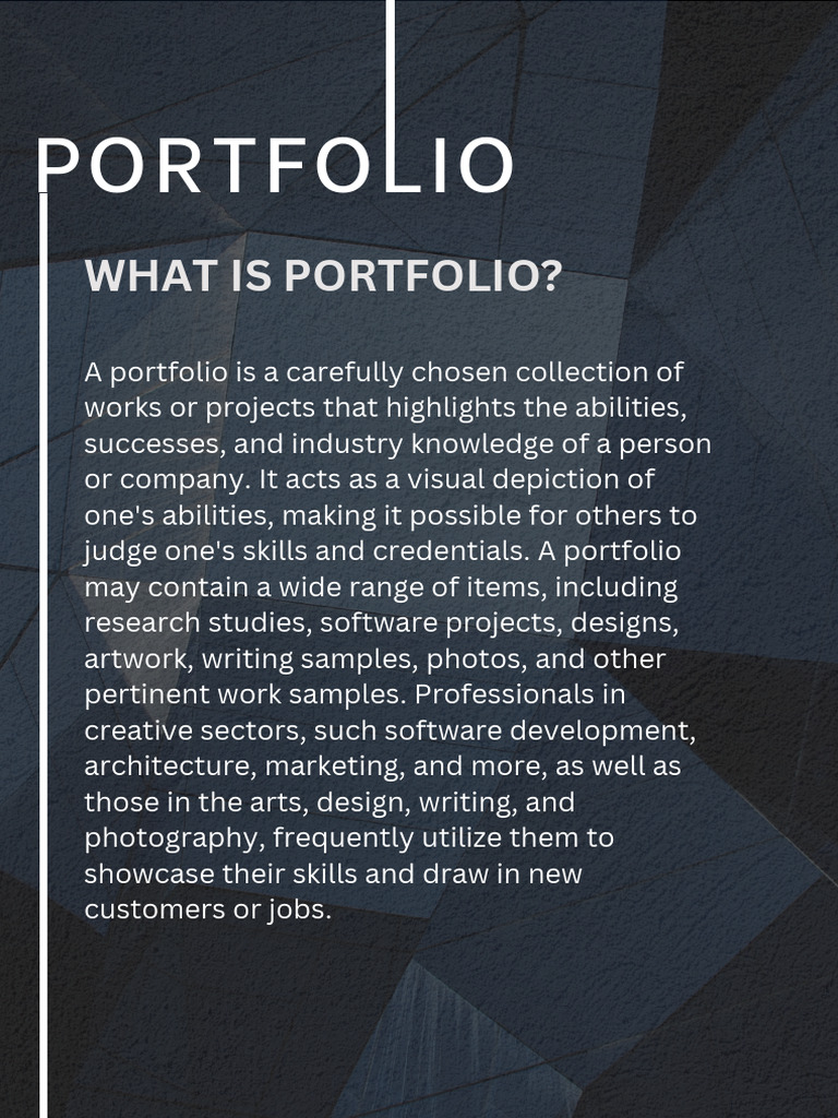 What is Portfolio | PDF
