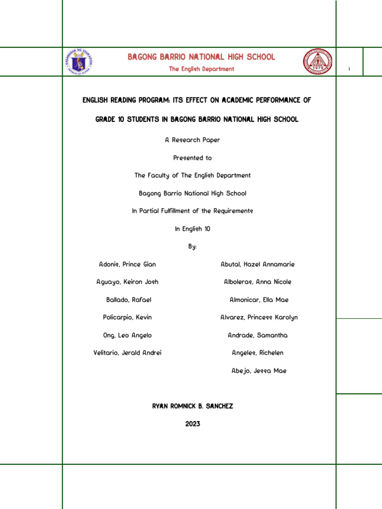 Complete Manuscript Ballado Group | PDF | Reading Comprehension ...